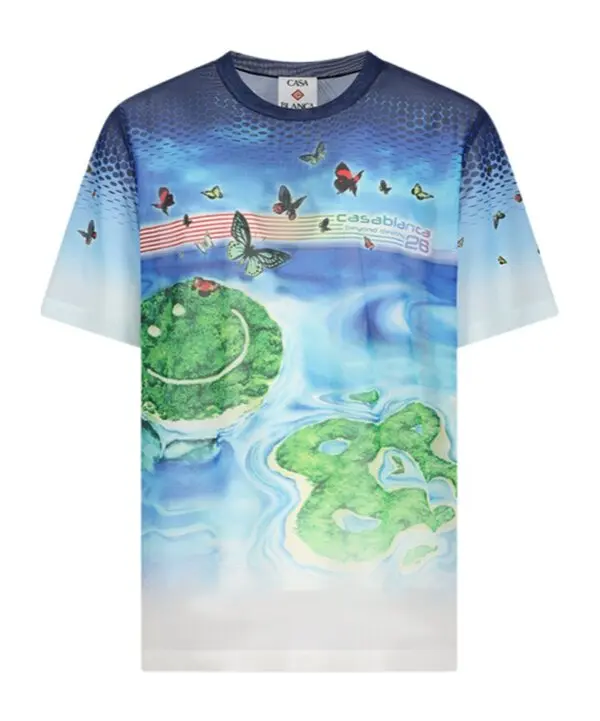 Casablanca Printed Crewneck T-shirt