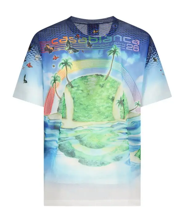 Casablanca Printed Crewneck T-shirt