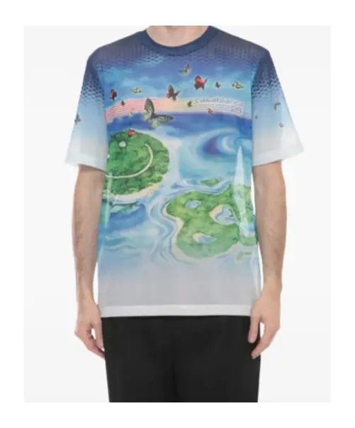 Casablanca Printed Crewneck T-shirt