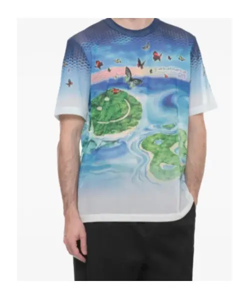 Casablanca Printed Crewneck T-shirt