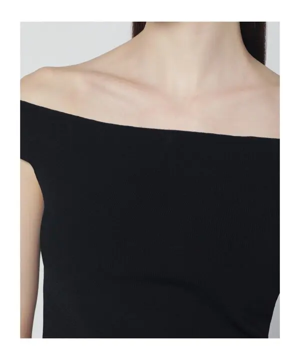 Simkhai Dalton Knit Off-the-shoulder Top - Black