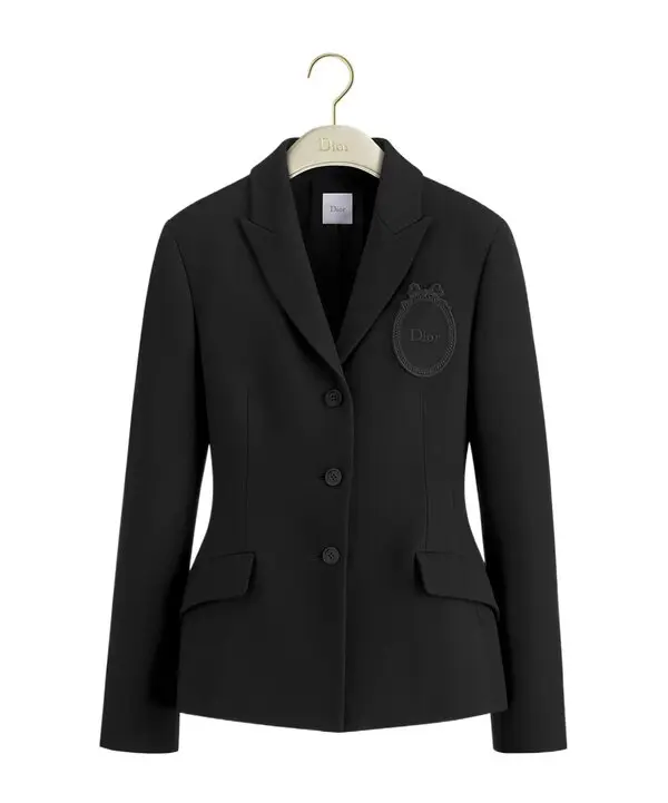 Dior Médaillon Embroidered Bar Jacket - Black
