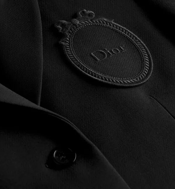 Dior Médaillon Embroidered Bar Jacket - Black