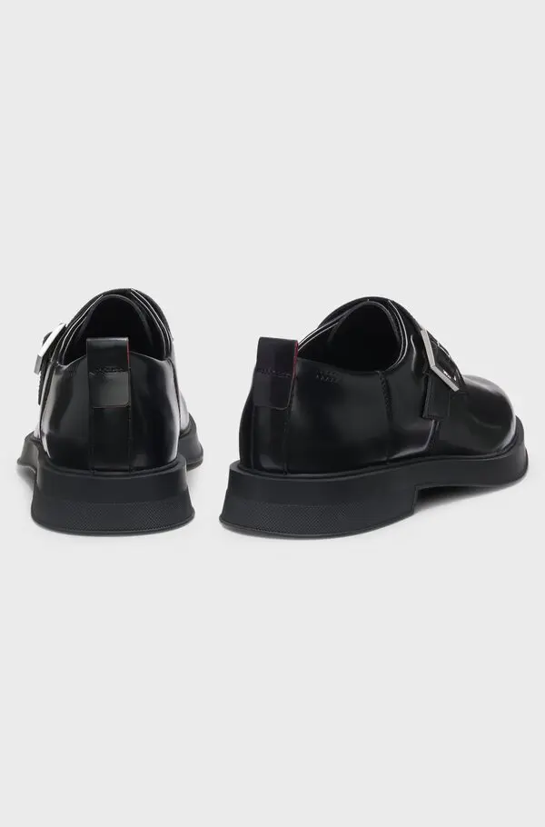 Hugo Boss Monk Strap Shoes With Logo Buckle