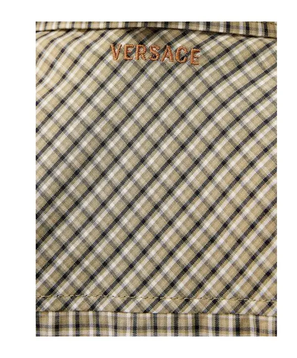 Versace Checked Sleeveless Shirt