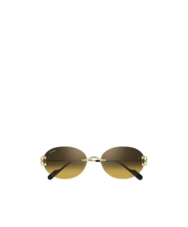 Cartier Rimless Round Sunglasses - Green