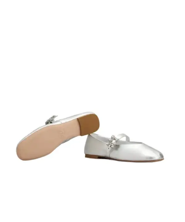 ROGER VIVIER Ballet Flats With Crystal Buckle