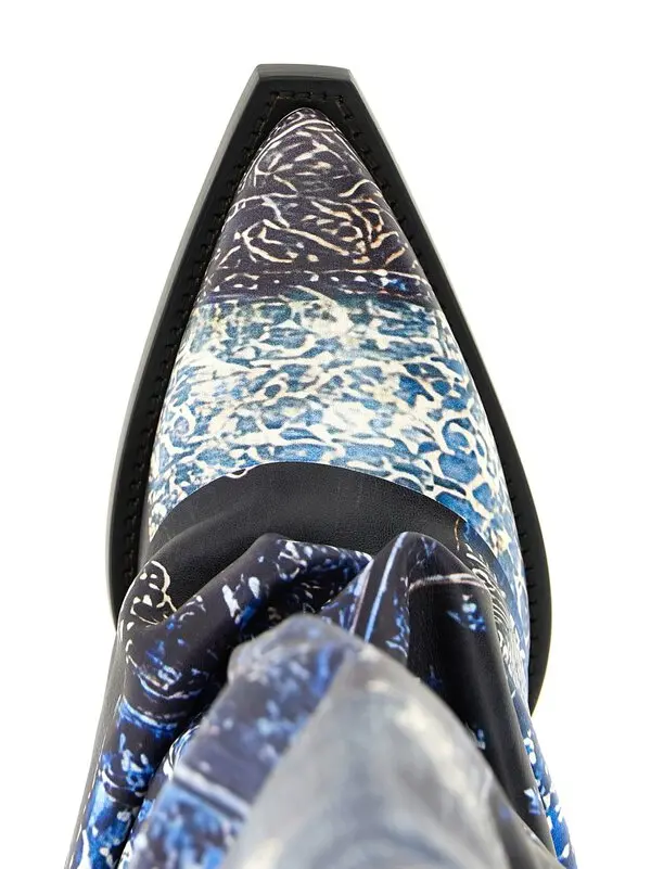 R13 Mid Cowboy Bandana Boots