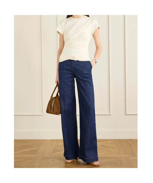 Magda Butrym Side Knot Draped T-shirt