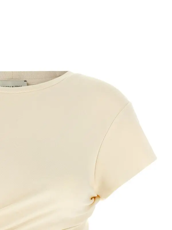 Magda Butrym Side Knot Draped T-shirt