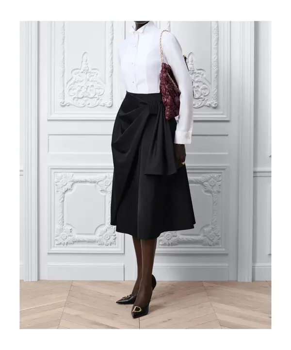Dior Long-sleeved Shirt With Bow Detail - White