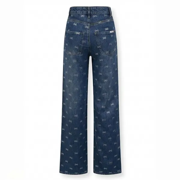 SELF-PORTRAIT Bow Embellished Jeans