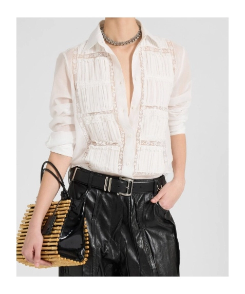 Ermanno Scervino Lace Detailed Button-up Shirt