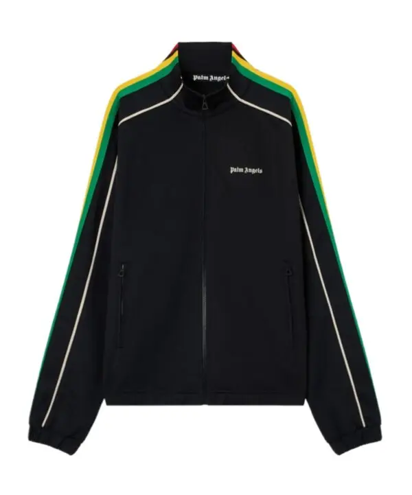 Palm Angels Classic Logo Track Jacket - Black Off-white