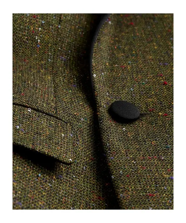Dior Fitted Embellished Double-breasted Jacket - Khaki