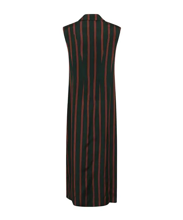 Dries Van Noten Covy Striped Sleeveless Dress