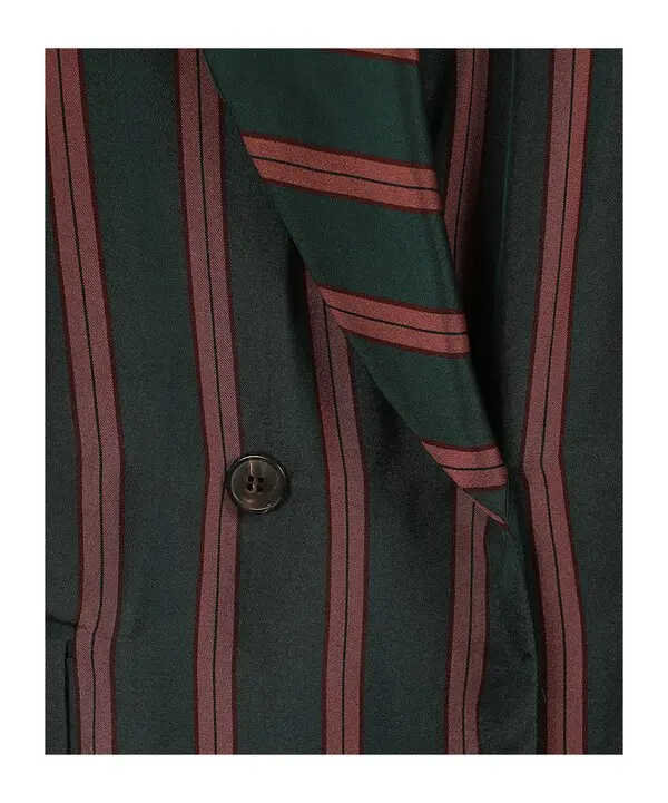 Dries Van Noten Covy Striped Sleeveless Dress