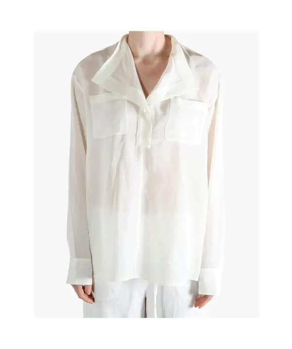 TOTEME Long-sleeve Ruffled Shirt - No