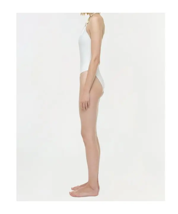 Simkhai Bindi Draped Halter One Piece