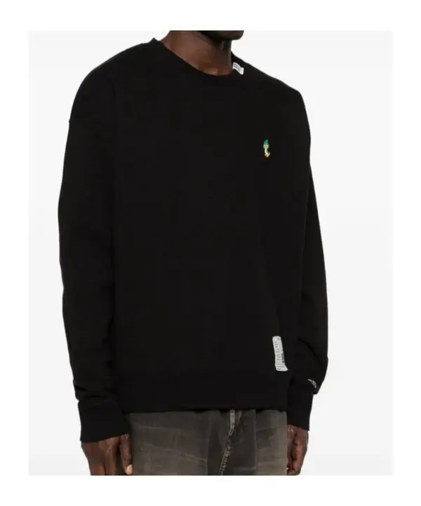Mihara Yasuhiro Embroidered Crew Neck Long Sleeve Sweatshirt