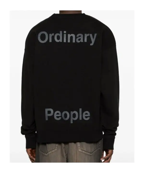 Mihara Yasuhiro Embroidered Crew Neck Long Sleeve Sweatshirt