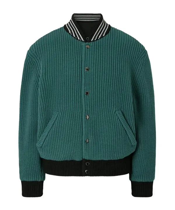Aimé Leon Dore Reversible Knit Bomber - Green