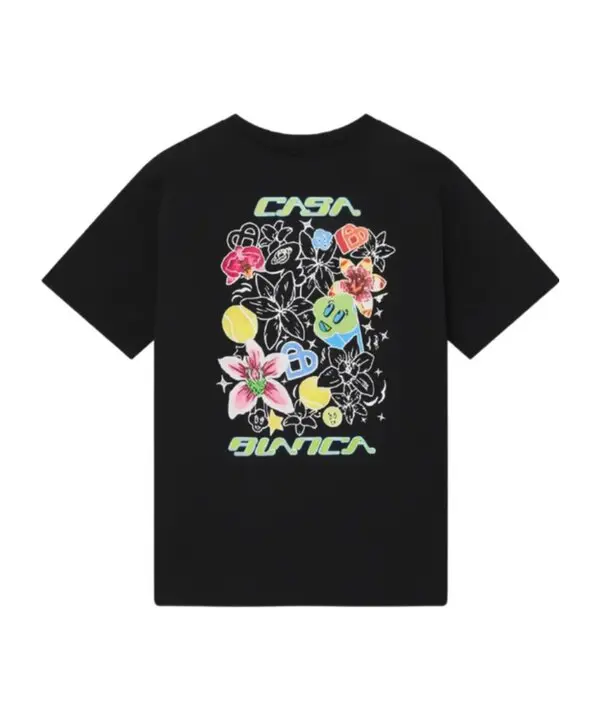 Casablanca Graphic Print T-shirt - Black