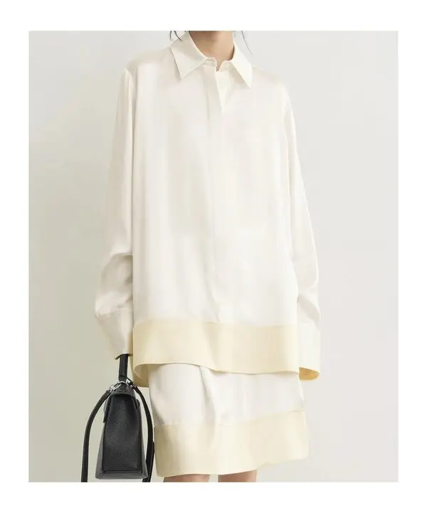 TOTEME Long-sleeved Tuxedo Shirt - White