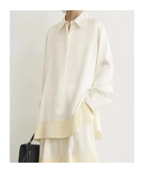 TOTEME Long-sleeved Tuxedo Shirt - White