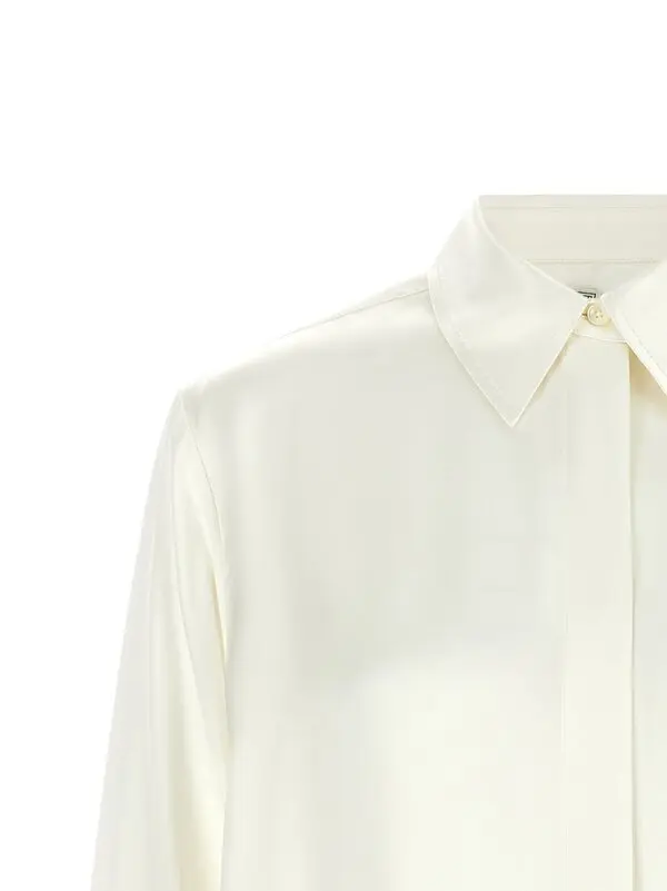 TOTEME Long-sleeved Tuxedo Shirt - White