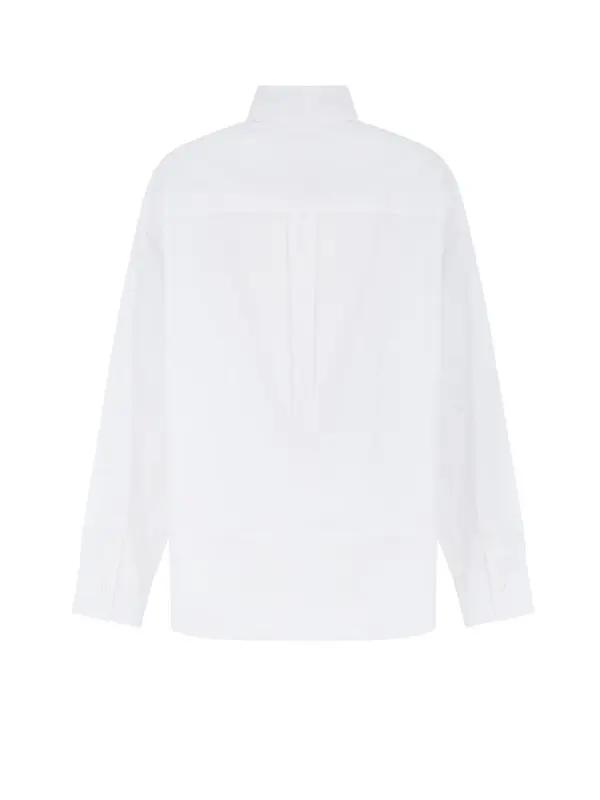 TOTEME High Collar Long Sleeve Shirt