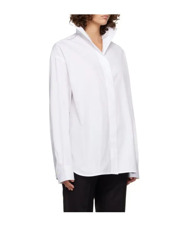 TOTEME High Collar Long Sleeve Shirt