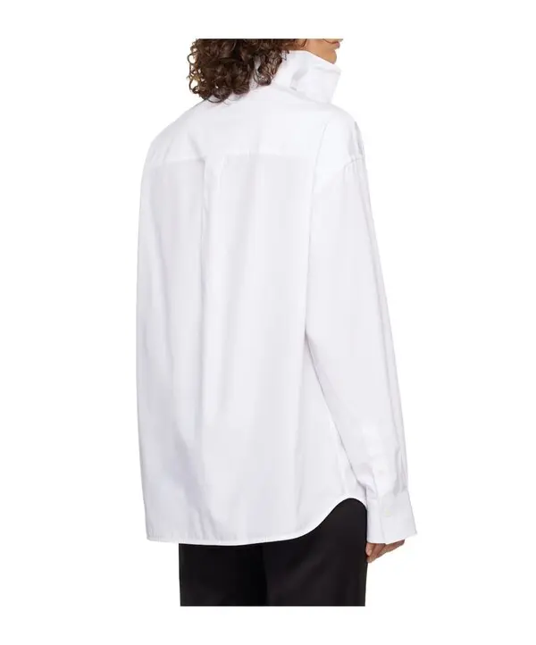 TOTEME High Collar Long Sleeve Shirt