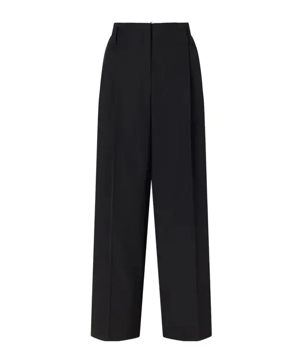 Magda Butrym Crochet-trim Belted Wide-leg Trousers