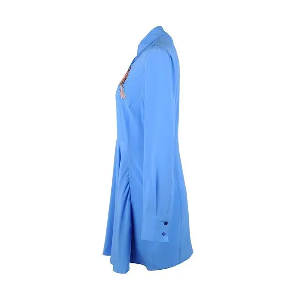 Stella McCartney Embellished Bird Applique Shirt Dress