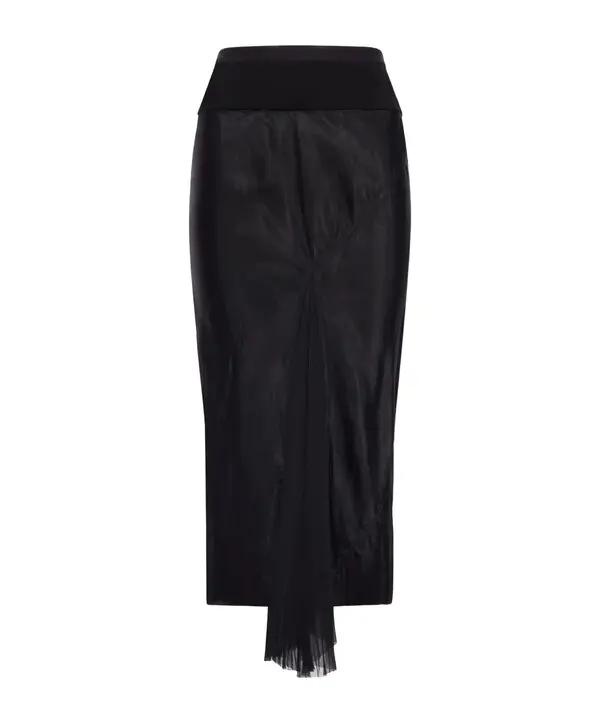 Rick Owens A-line Bias Skirt - Black