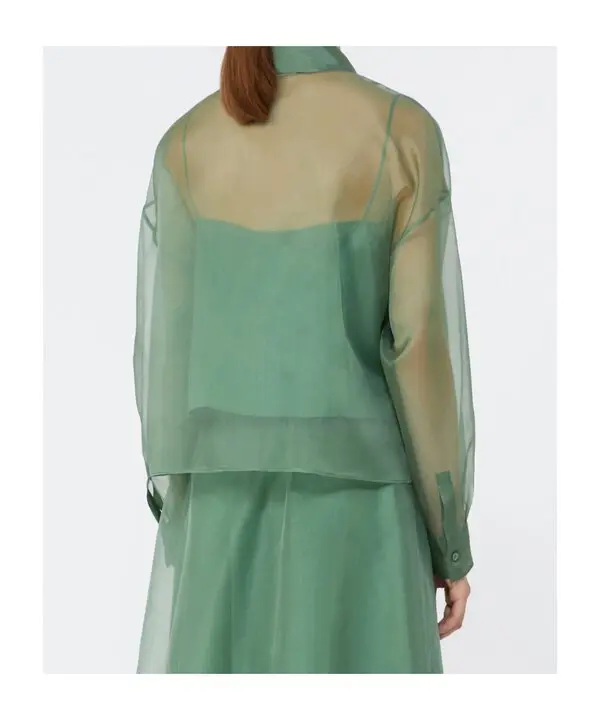 Max Mara Sheer Layered Shirt - Green