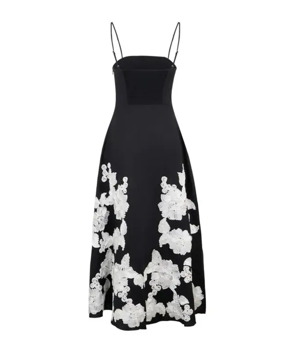 Simkhai Floral Appliqué Strappy Dress