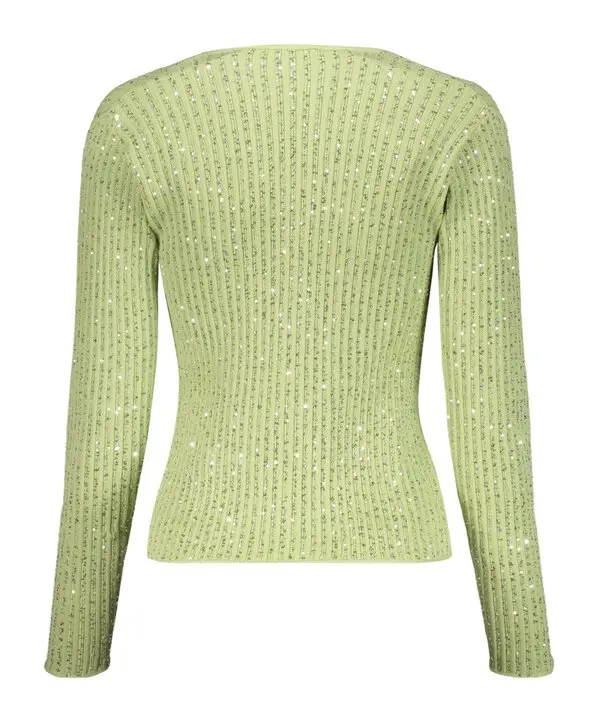 Fabiana Filippi Ribbed Sequin Cardigan
