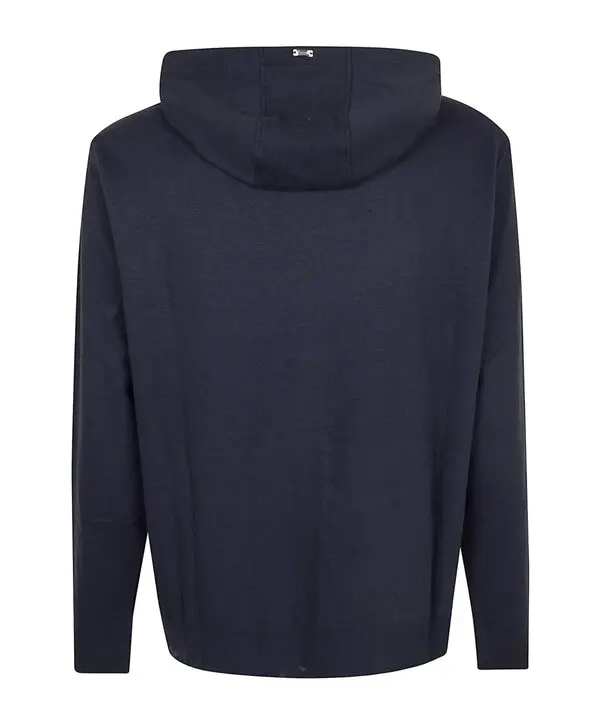 Herno Full Zip Hoodie With Drawstring