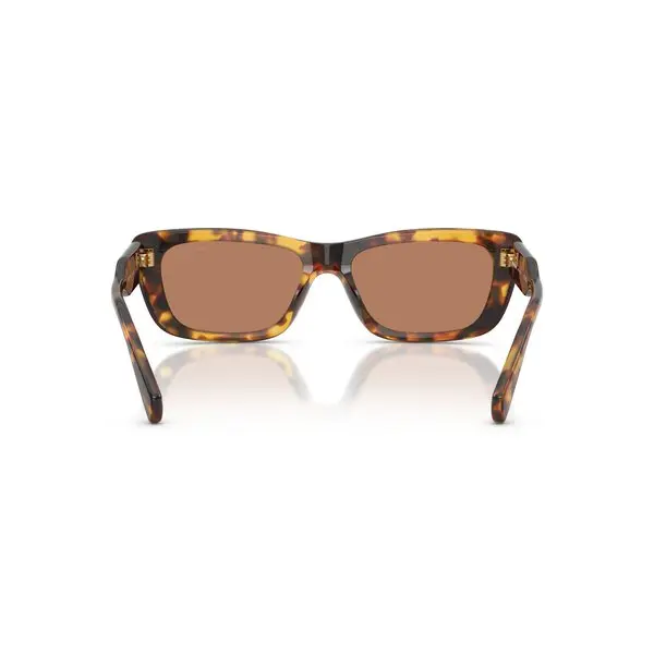 Miu Miu Rectangular Frame Sunglasses With Tinted Lenses - Brown
