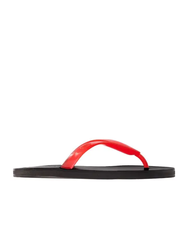 ANCIENT GREEK SANDALS Pvc Flip Flops With Platform - Black
