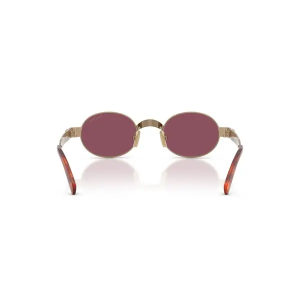 Miu Miu Oval Frame Sunglasses - Red