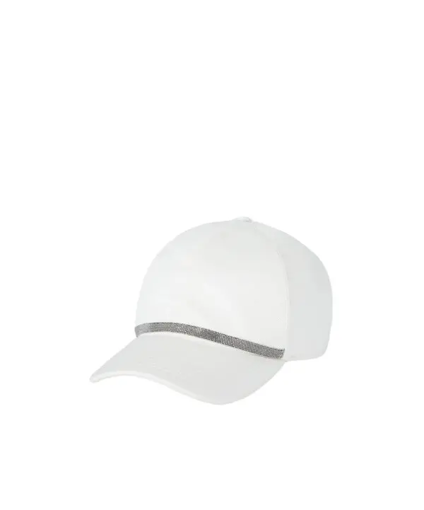 Brunello Cucinelli Monili Detailed Baseball Cap - White