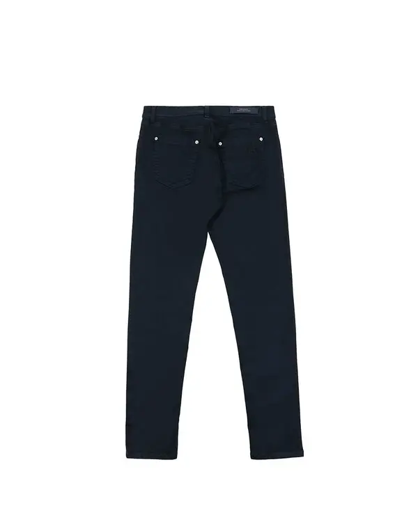 Versace Logo Straight Leg Jeans - Black