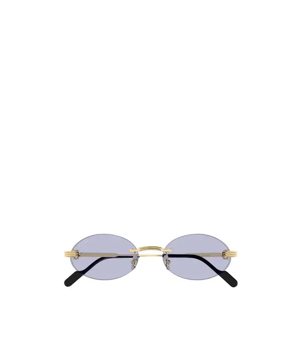 Cartier Rimless Round Sunglasses - Gray