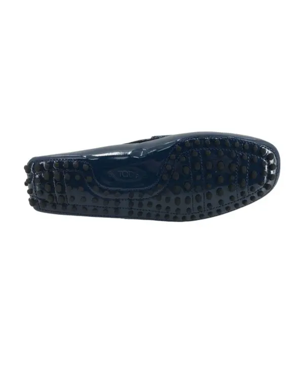 TOD'S Patent Leather Loafers With Elastic Detailing