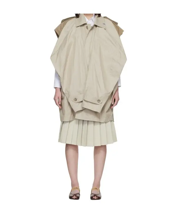 Mihara Yasuhiro Belted Trench Coat - Beige