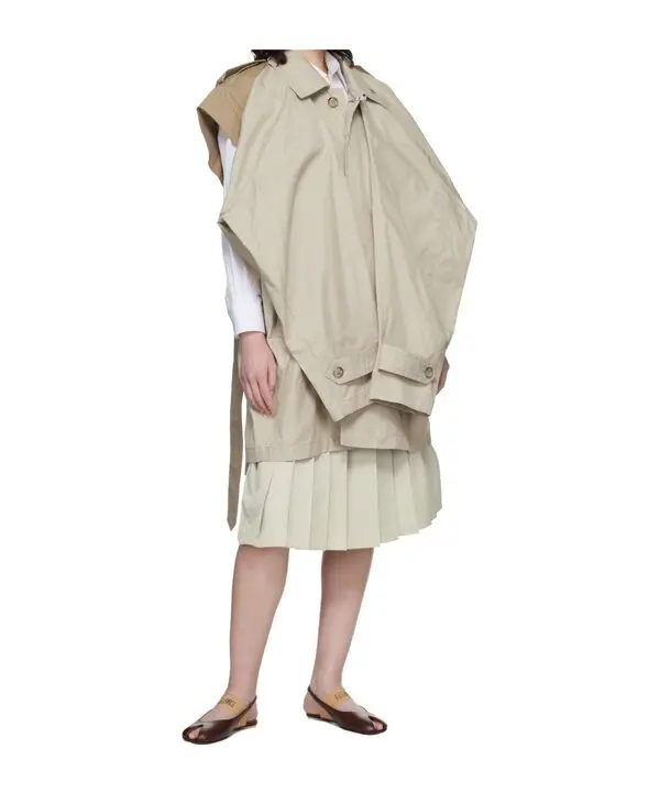 Mihara Yasuhiro Belted Trench Coat - Beige