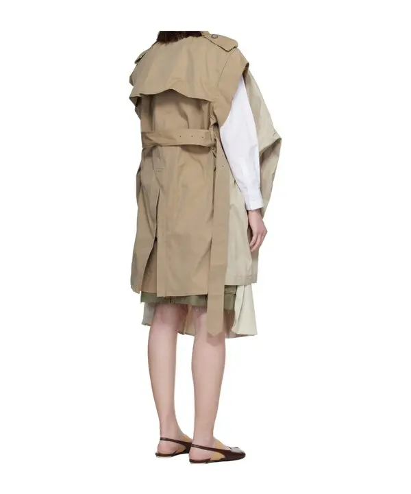 Mihara Yasuhiro Belted Trench Coat - Beige